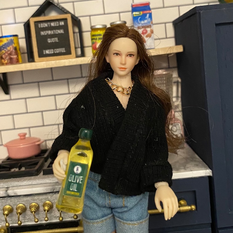 Miniature Dollhouse Olive Oil Cooking Food Kitchen Fresh Decor - Etsy