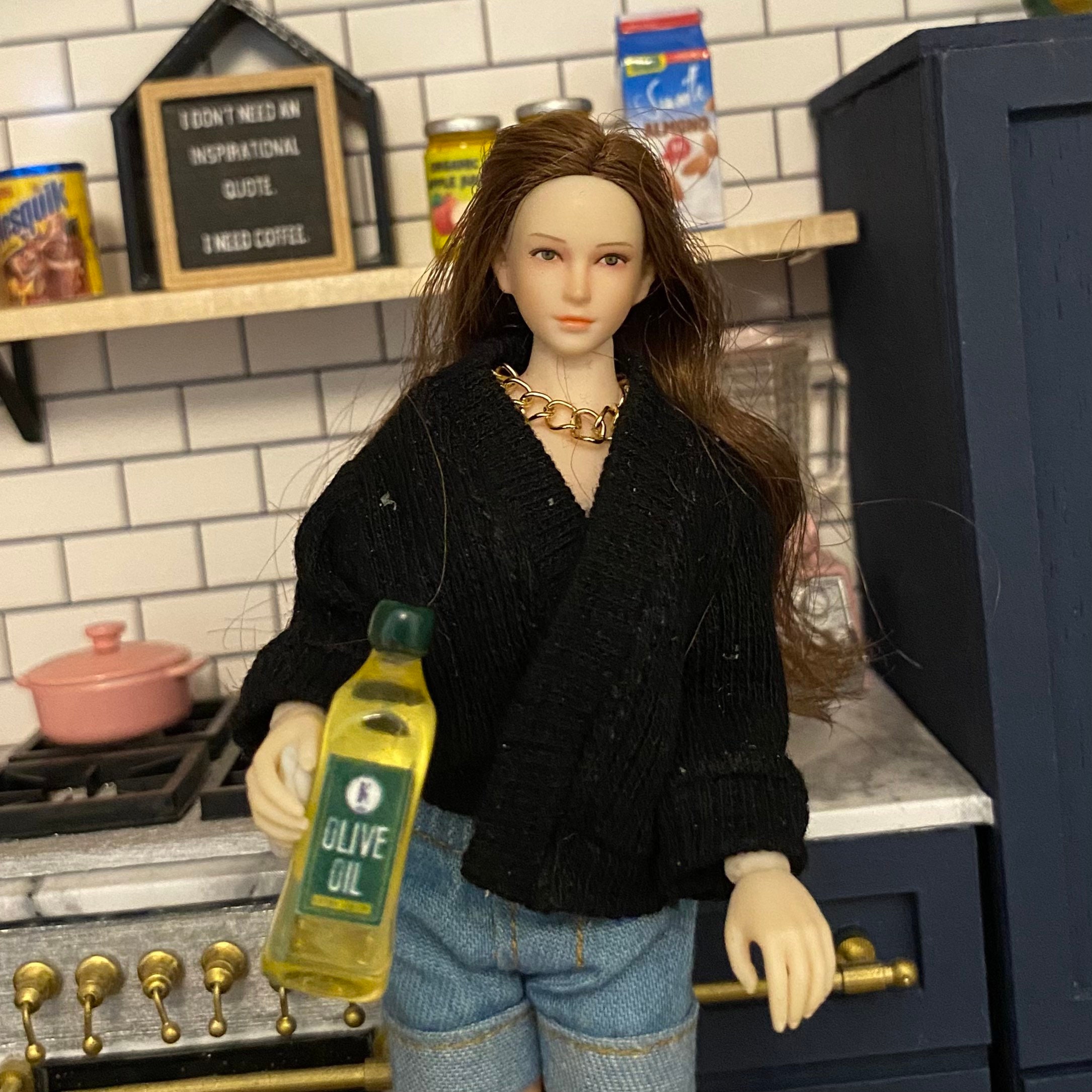 Miniature Dollhouse Olive Oil Cooking Food Kitchen Fresh Decor - Etsy