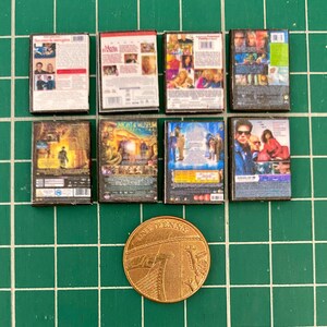 Miniature Dollhouse SET OF 8 Dvd TV Living Room Entertainment Movie 1: ...