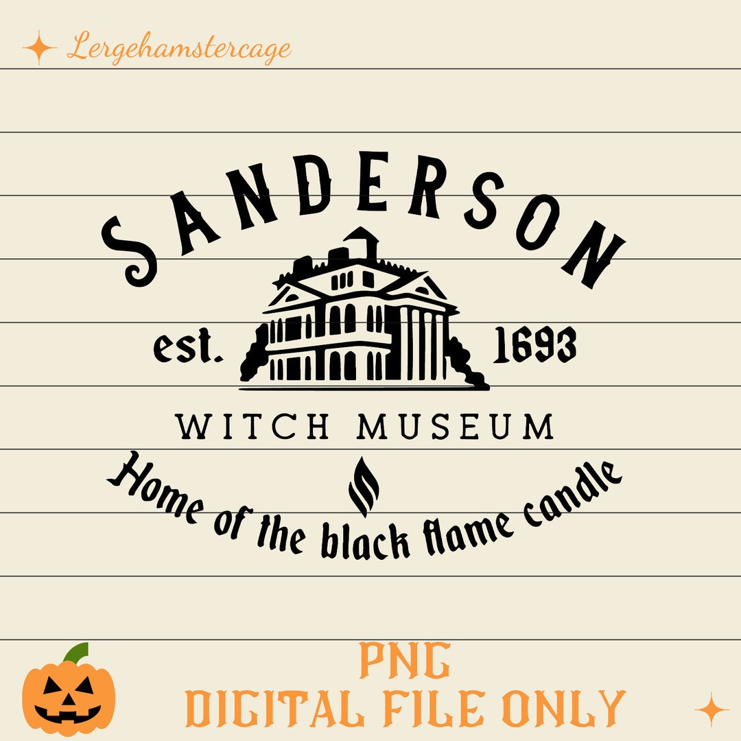 Sanderson Witch Museum Png Halloween Png Retro Halloween - Etsy