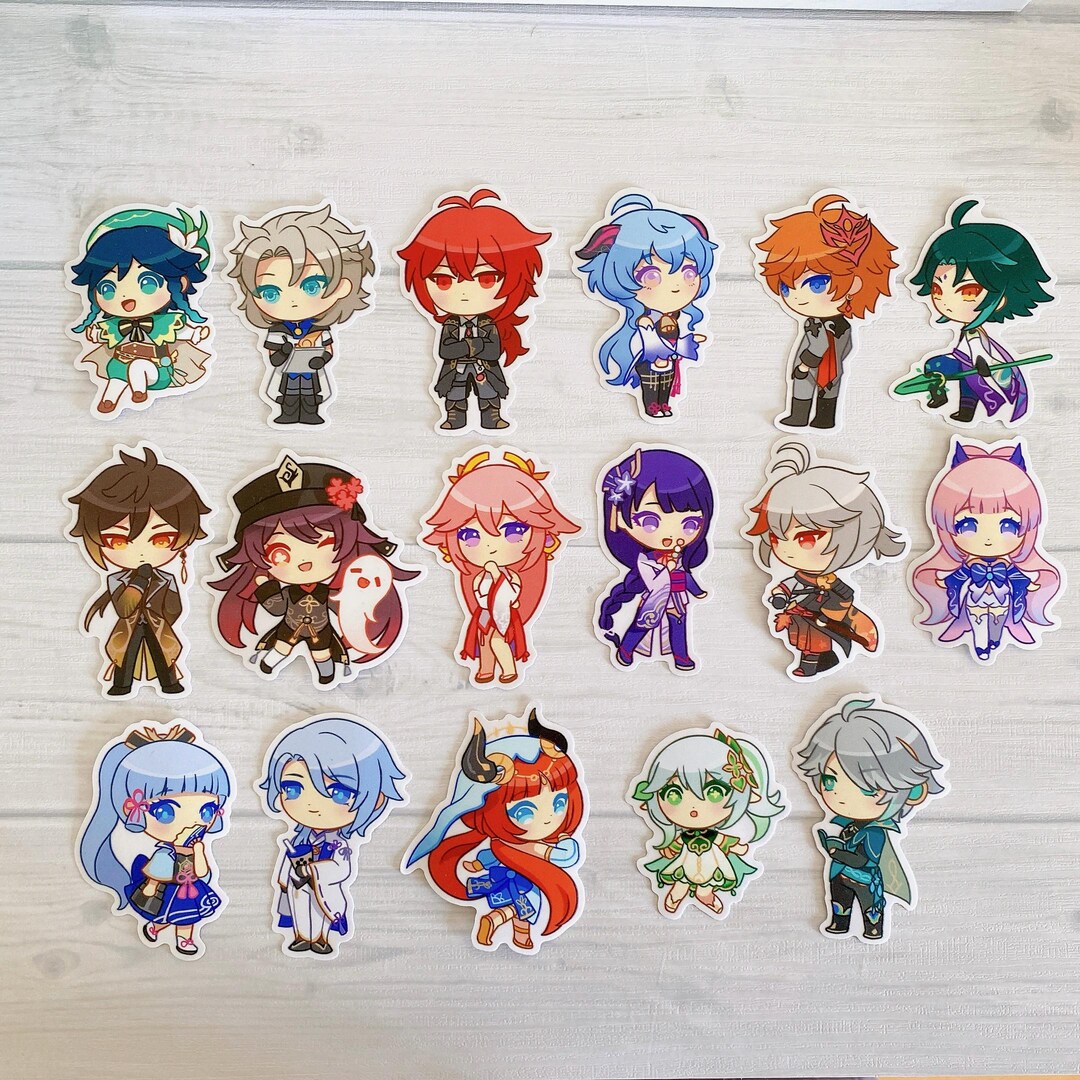 Genshin Impact Stickers - Etsy