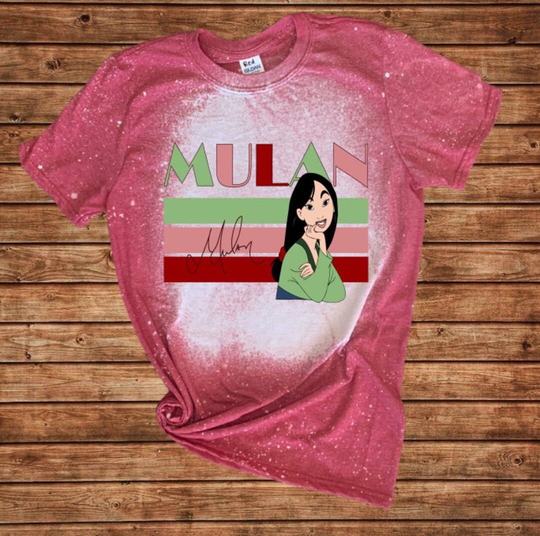 Mulan Signature Bleached and Non-bleached Shirt, Disney Princess Shirt ...