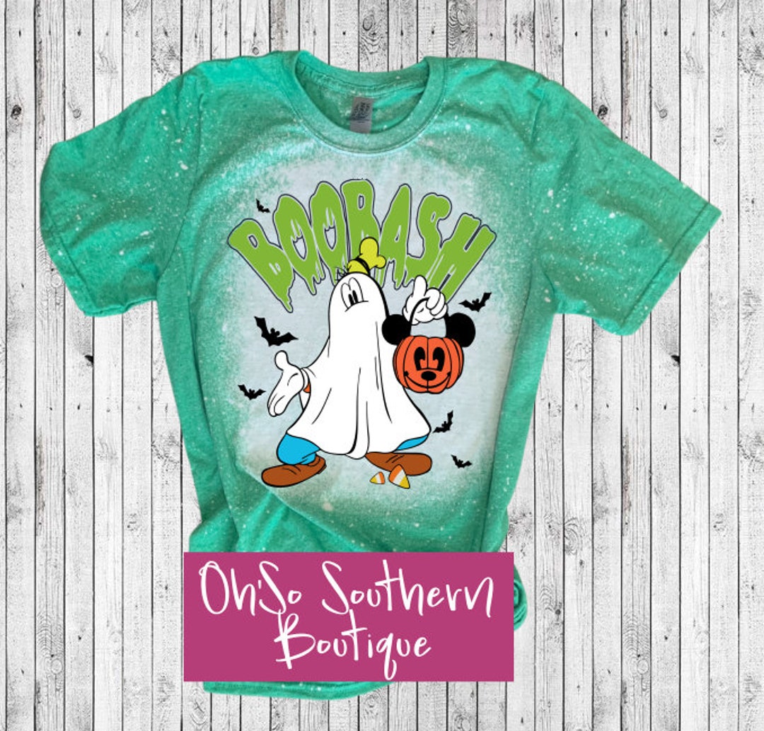 Goofy Boo Bash Bleached Shirt - Etsy