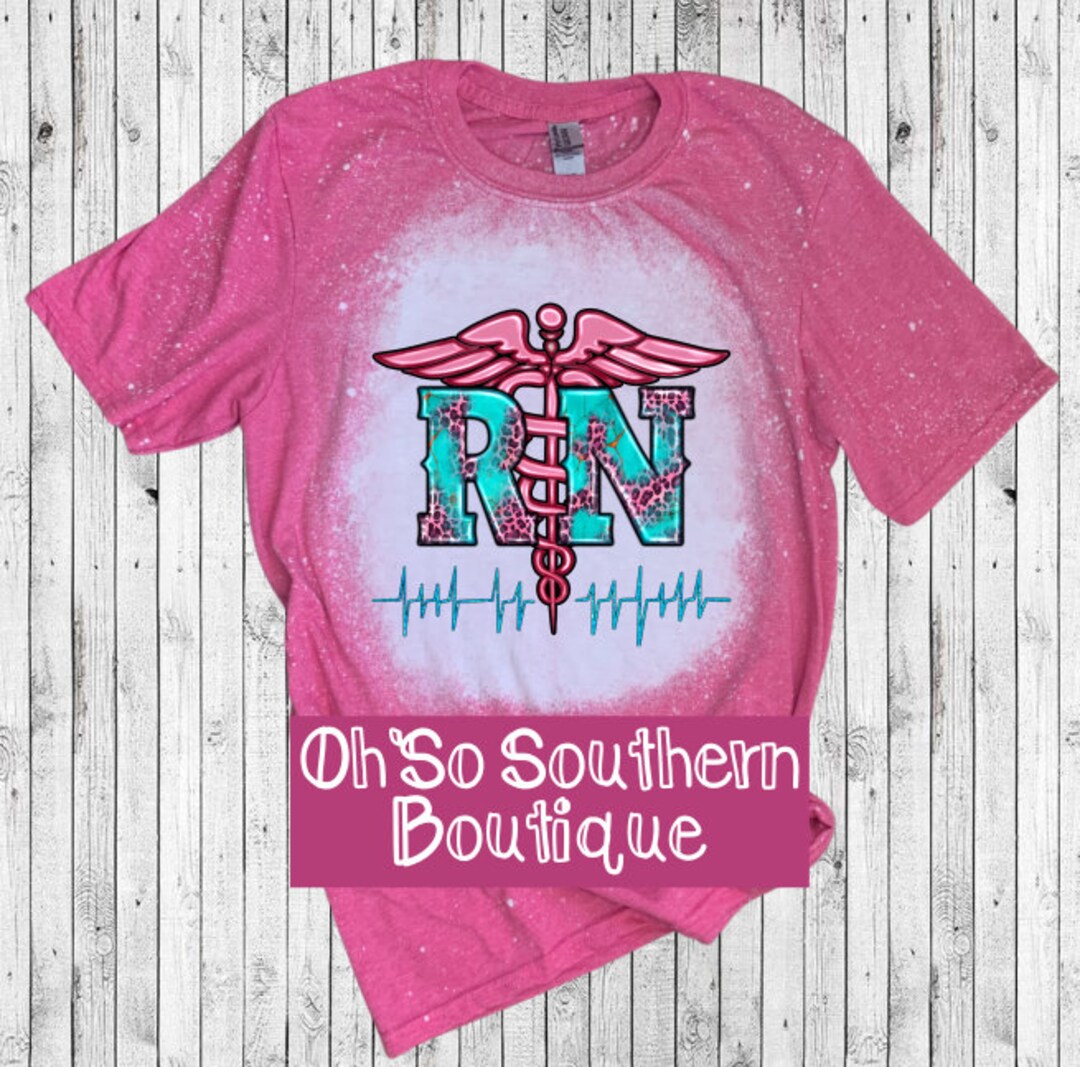 Nurse Logo Bleached Shirt, Healthcare Tee, Medical Shirt, Medical Staff ...