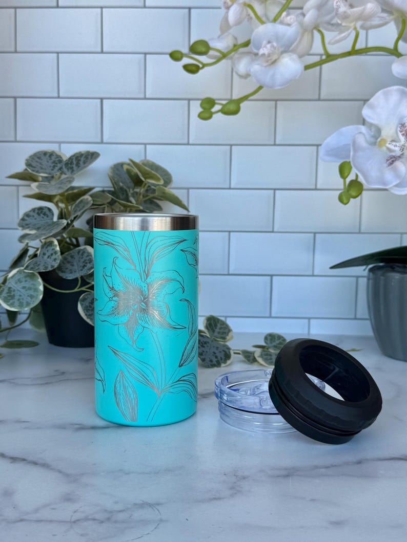 Add Your Own Logo or Design, 4-in-1 Can Cooler, Fits Slim Cans, Regular ...