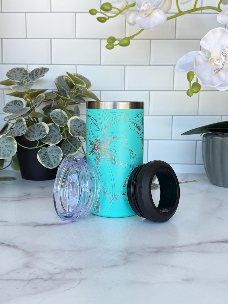 Add Your Own Logo or Design, 4-in-1 Can Cooler, Fits Slim Cans, Regular ...