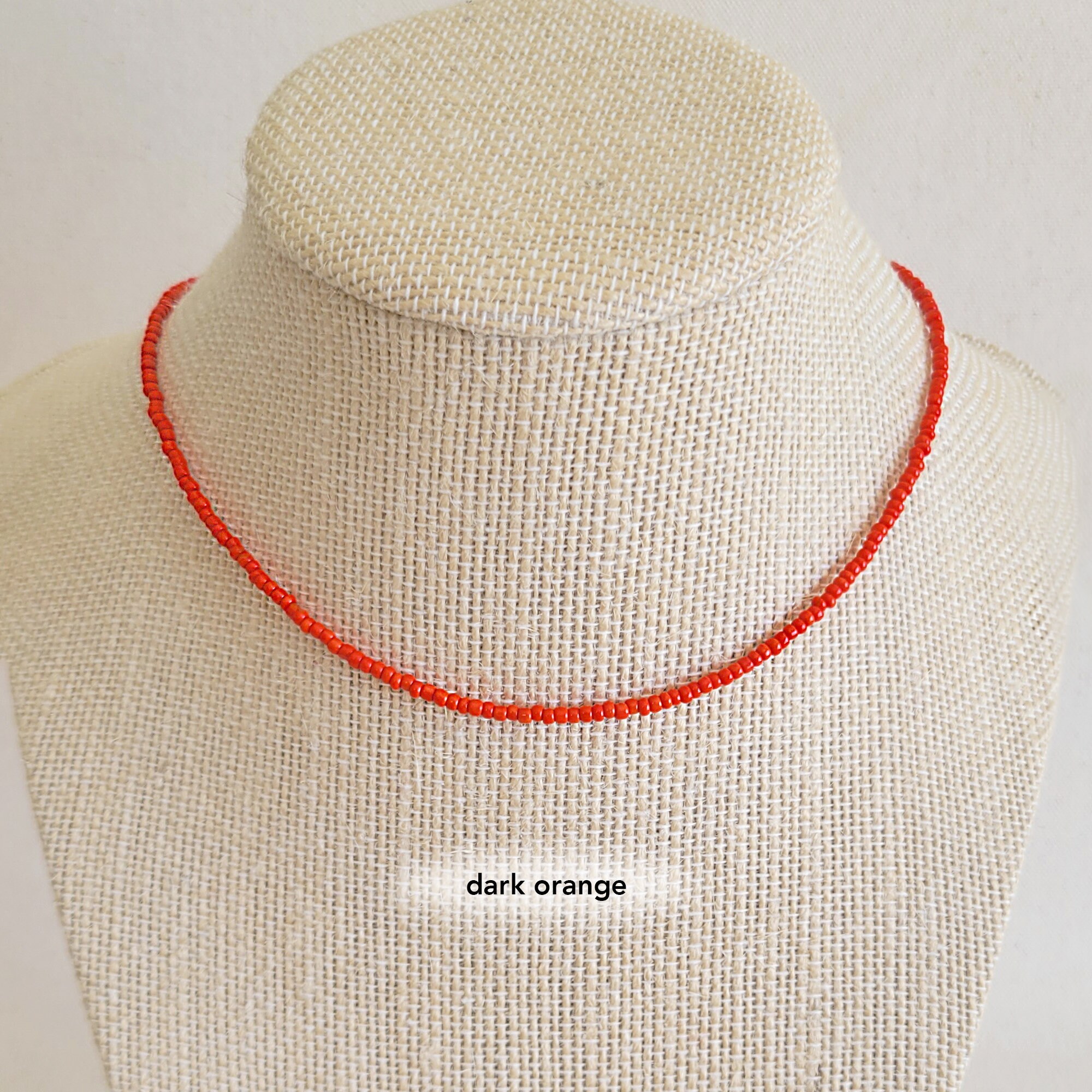 Colorful Seed Bead Chokers With Modern-style Sterling Silver Toggle ...