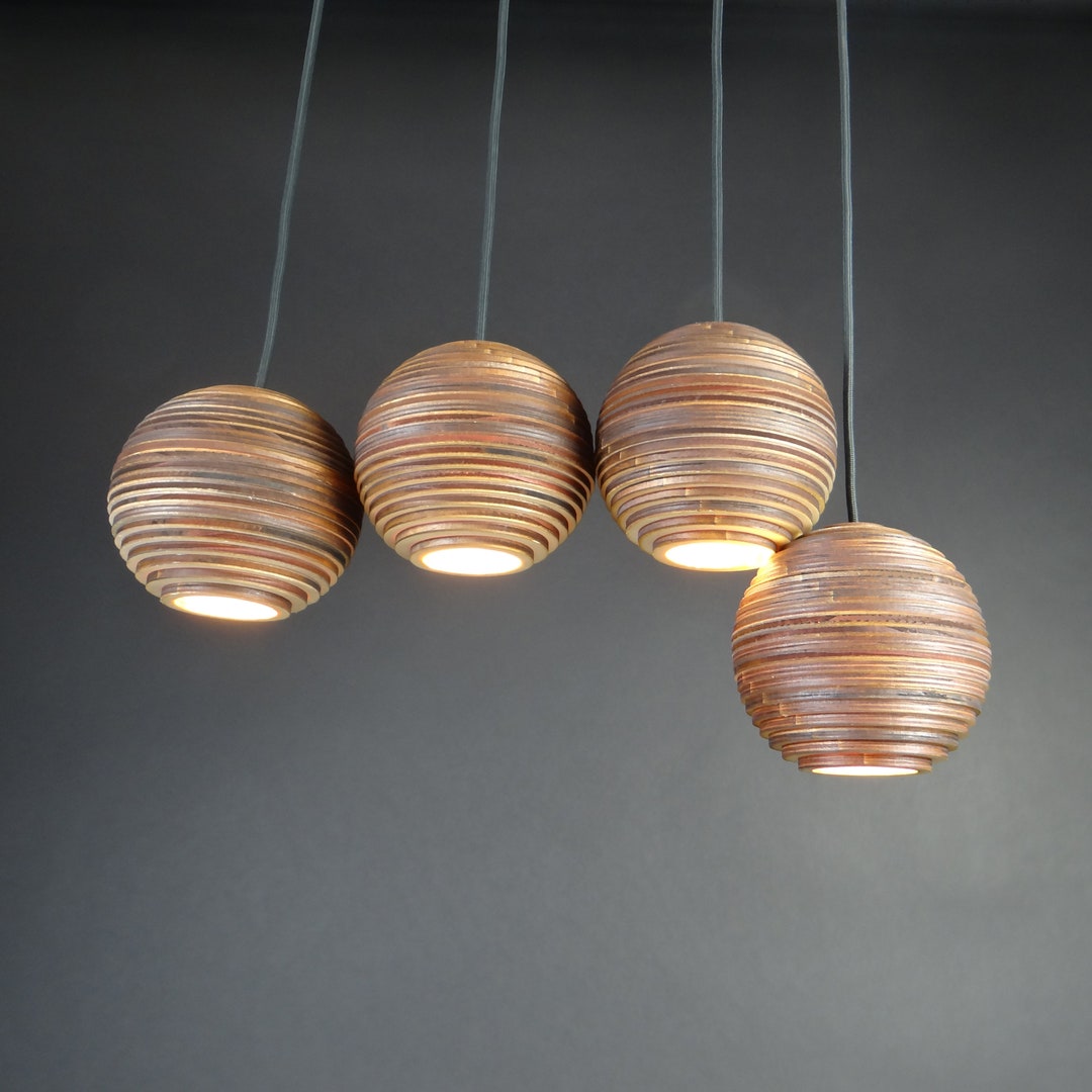 Wooden Lampshade Suspension Lamp Laser Cut Light AVARITIA L14 - Etsy
