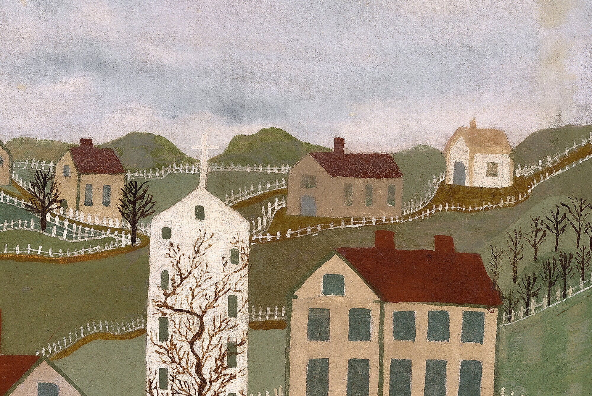 19th Century Traditional Folk Art | Charming Quaint American Village ...