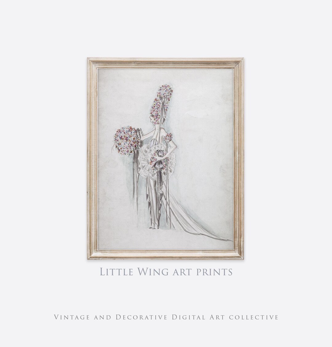 Follies Musical Costume Design Ca 1920 | Vintage Fashion Illustration ...