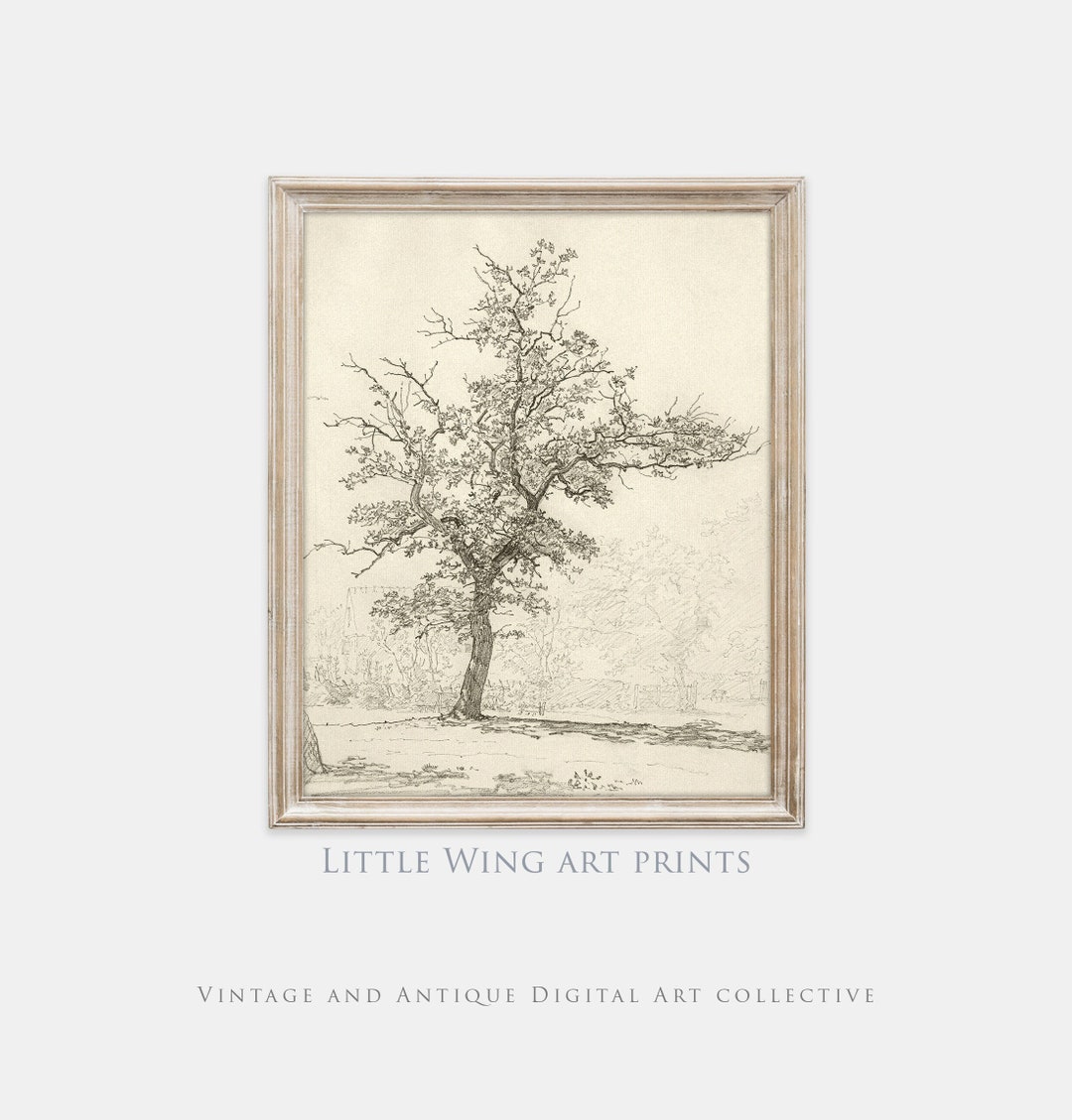 Rustic Landscape Printable Vintage Art Summer Country Scene Antique ...