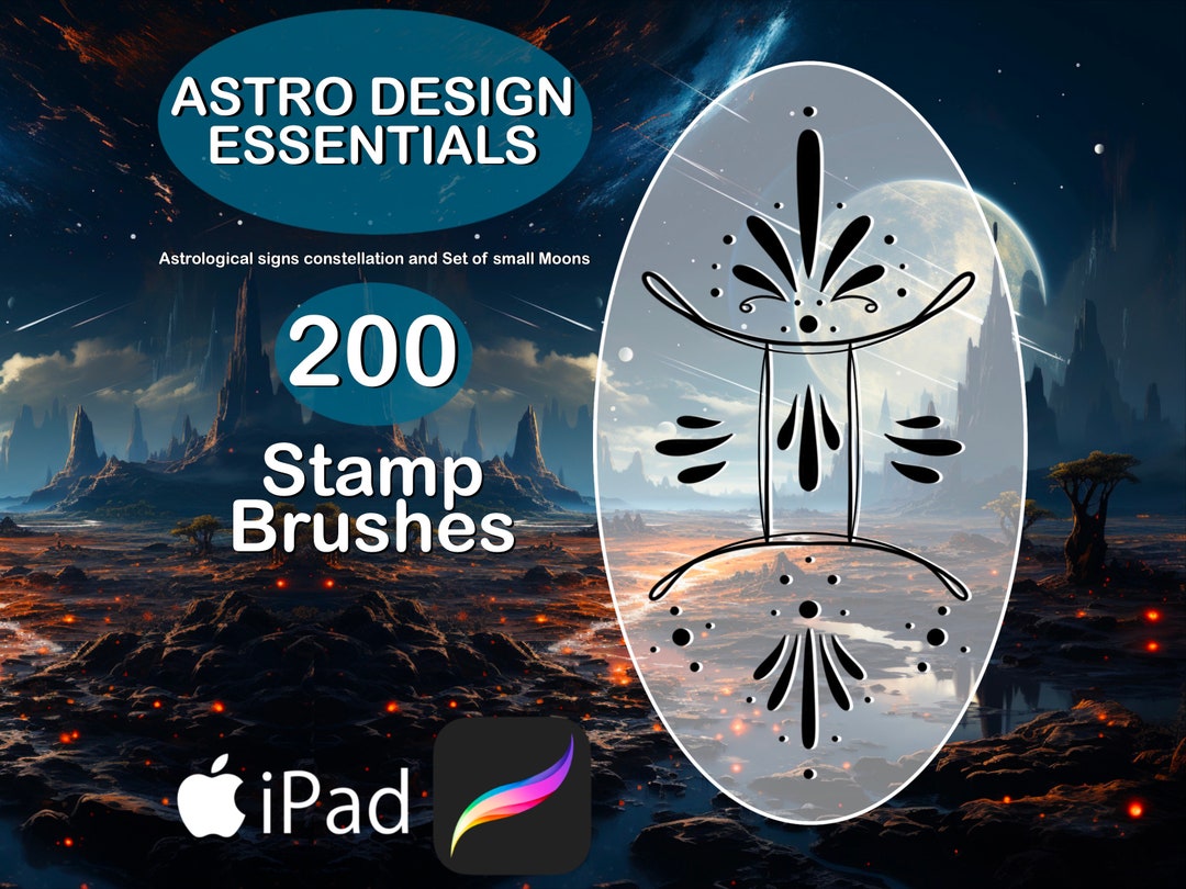 Procreate Celestial Astro Pack Brush Set - Etsy