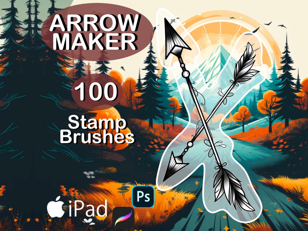 Procreate Arrow Design Maker Brush Set - Etsy