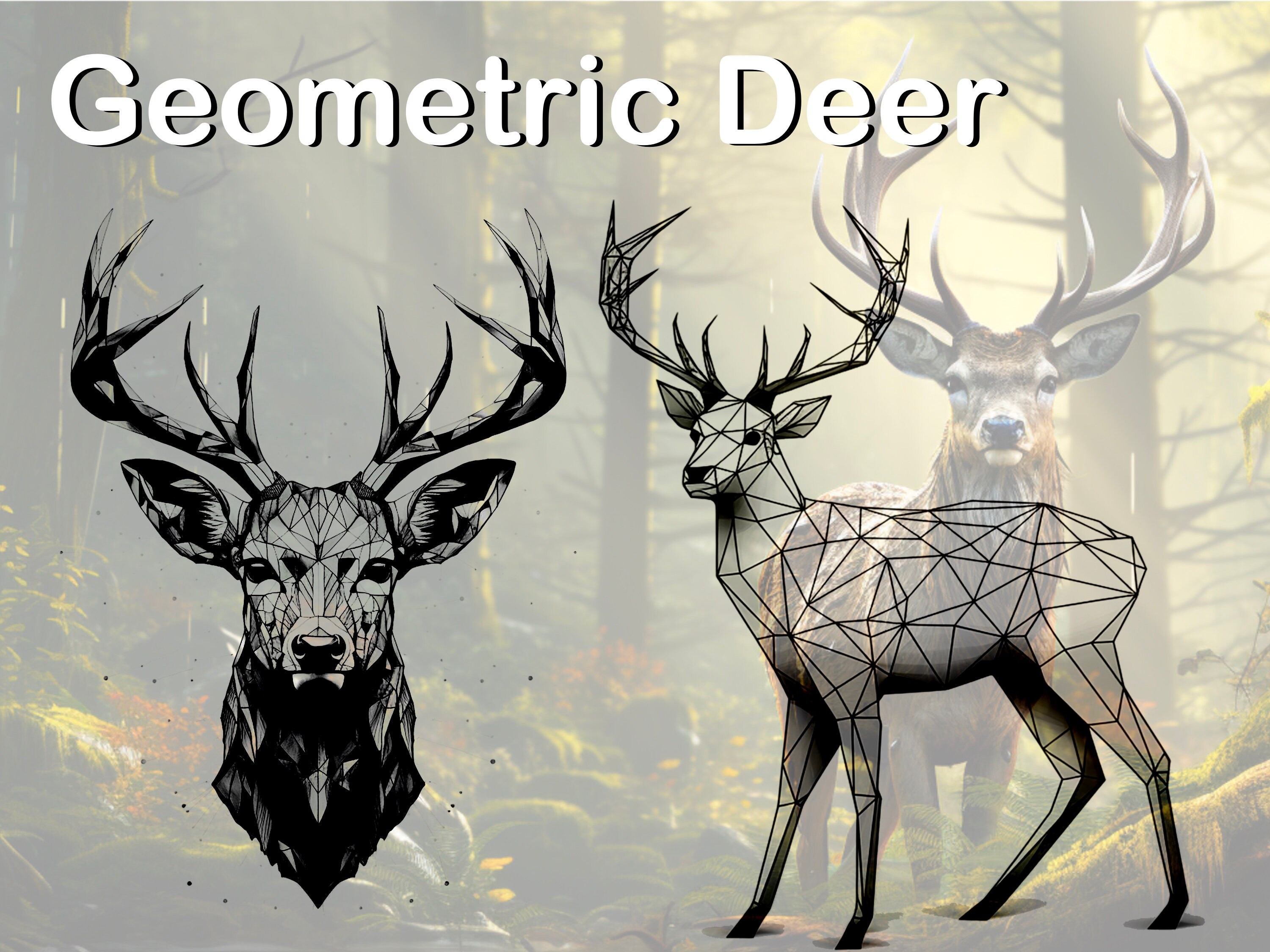 Procreate Deer Doe Fawn Stamp Brush Photoshop - Etsy