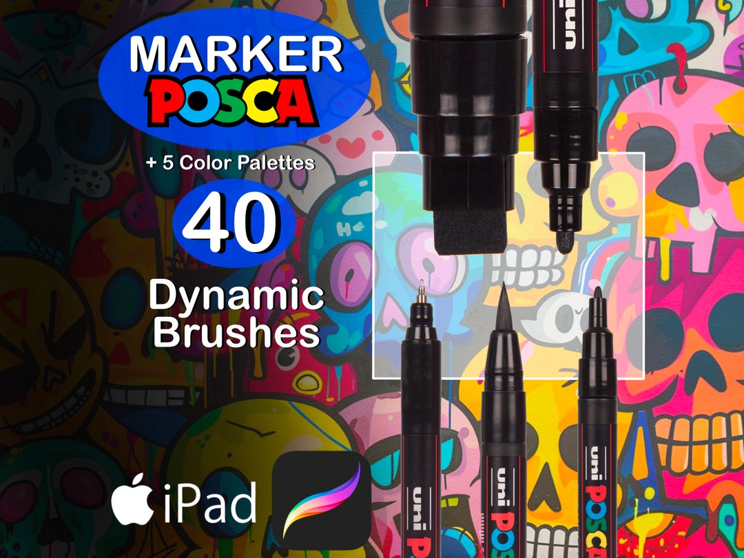 Procreate Brush Posca Paint Maker Theme - Etsy