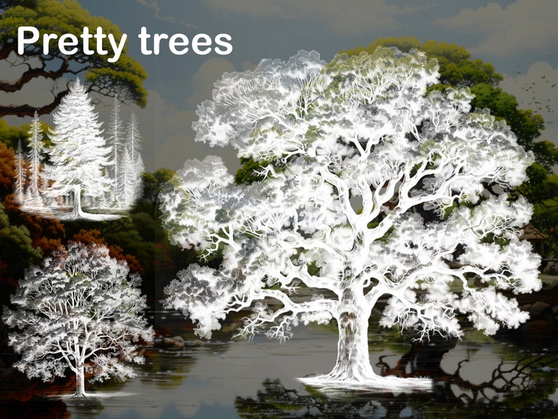 200 Brush Tree Procreate Stamps Photoshop - Etsy UK