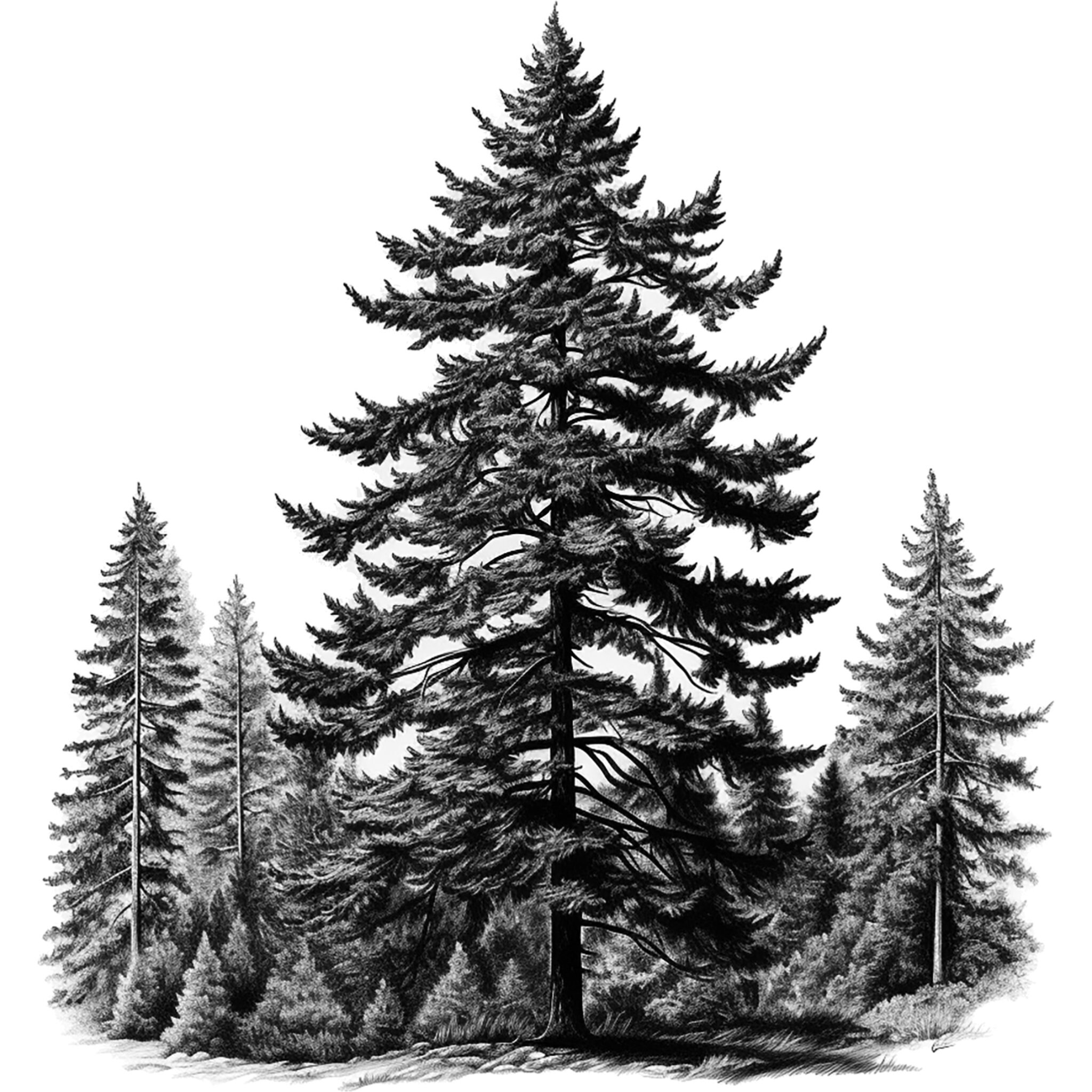 200 Brush Tree Procreate Stamps Photoshop - Etsy