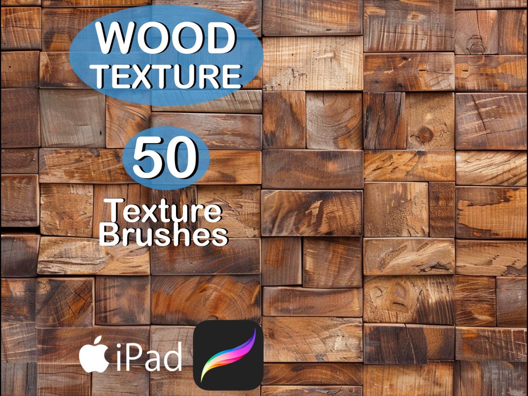 Procreate Wood Texture Brush Set - Etsy