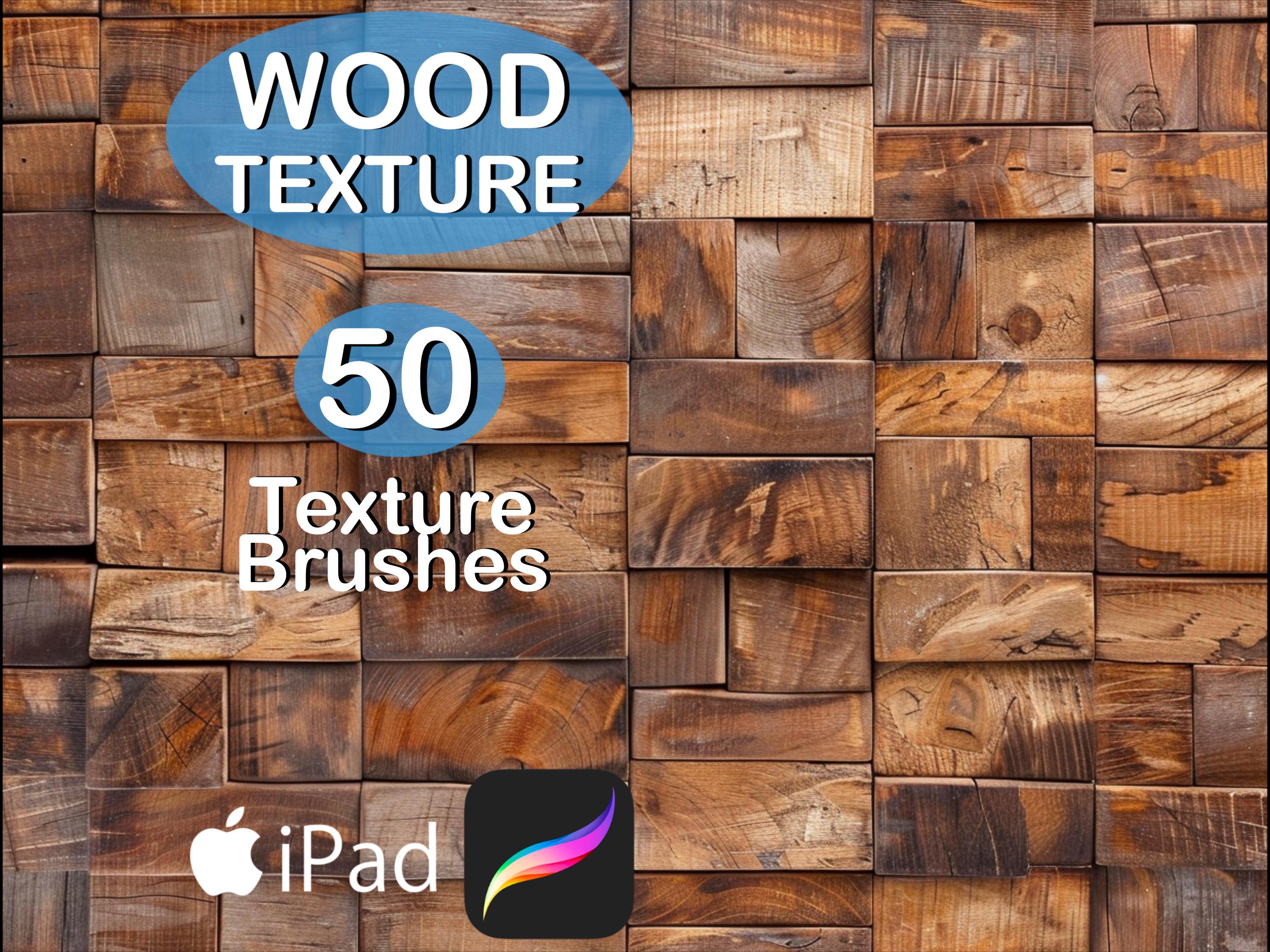 Procreate Wood Texture Brush Set - Etsy