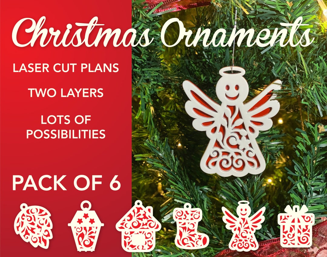 Christmas Ornaments Vector, Laser Cut CNC File (digital Download) - Etsy