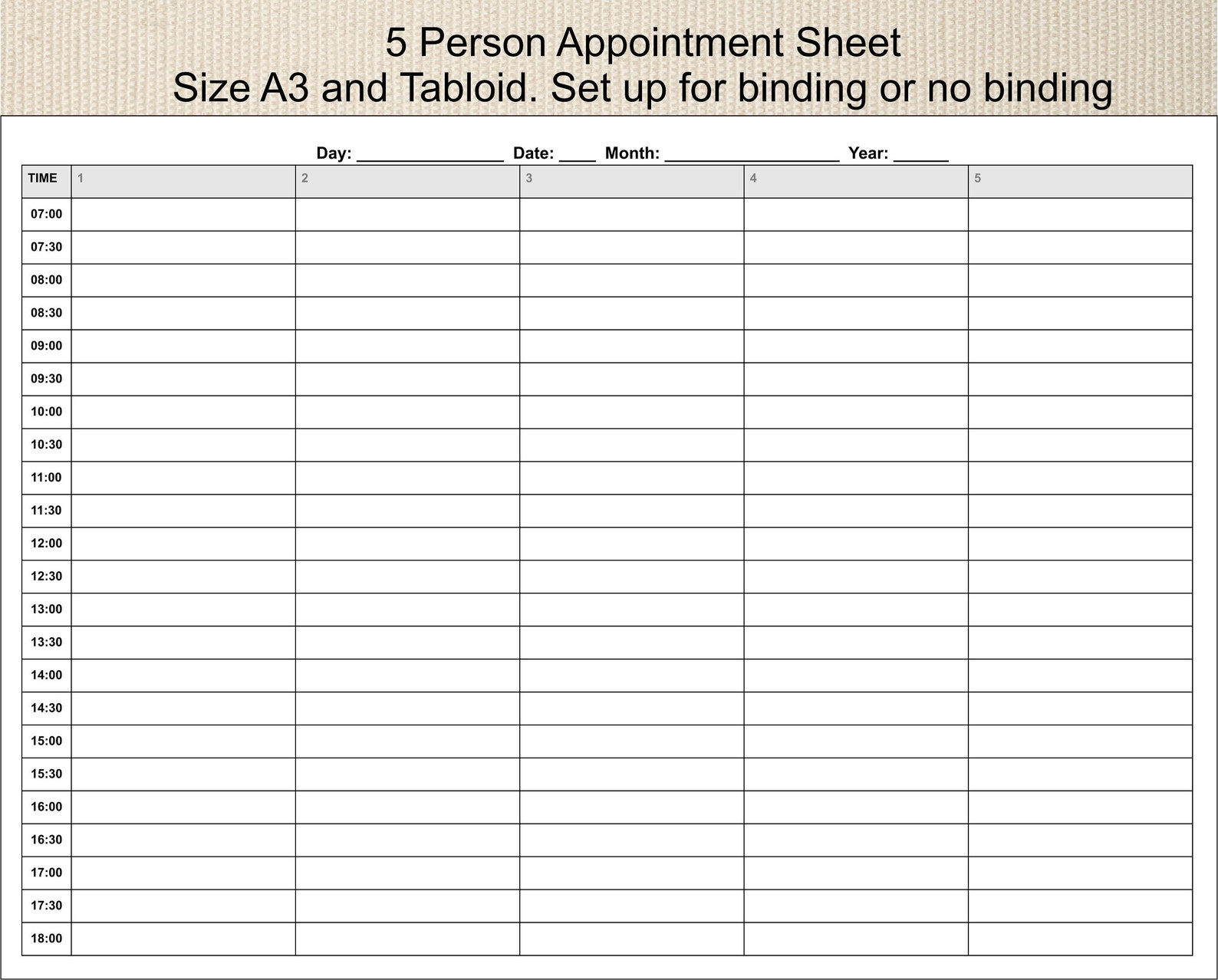 Printable Appointment Forms Etsy printable-appointment-forms-etsy