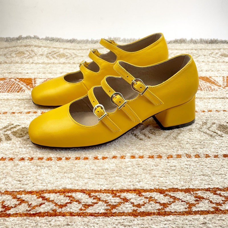 Mustard Heels - Etsy