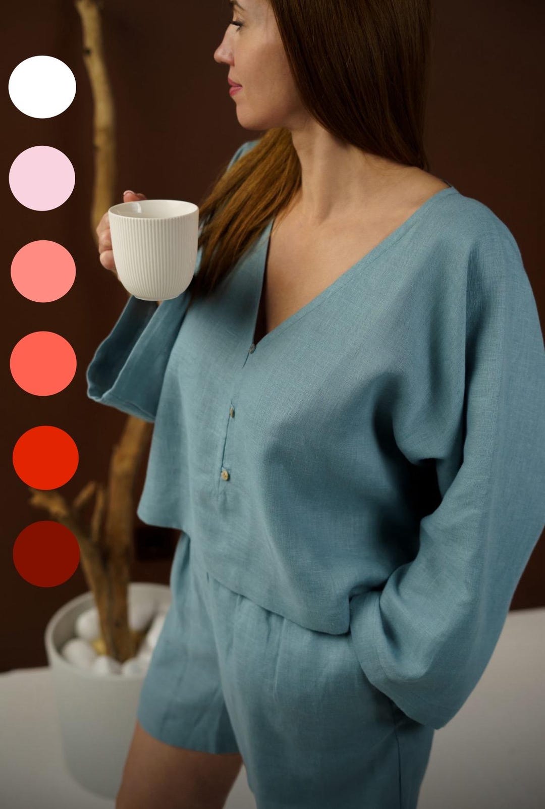 Premium Linen Pyjama 2025, Nursing Pyjama ,a Linen Set for Everyday Use ...