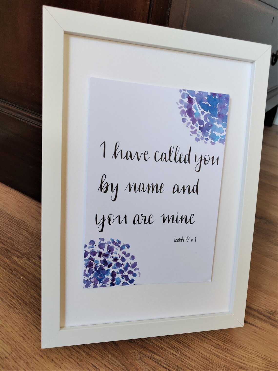 I have called you by name and you are mine Bible verse print | Etsy