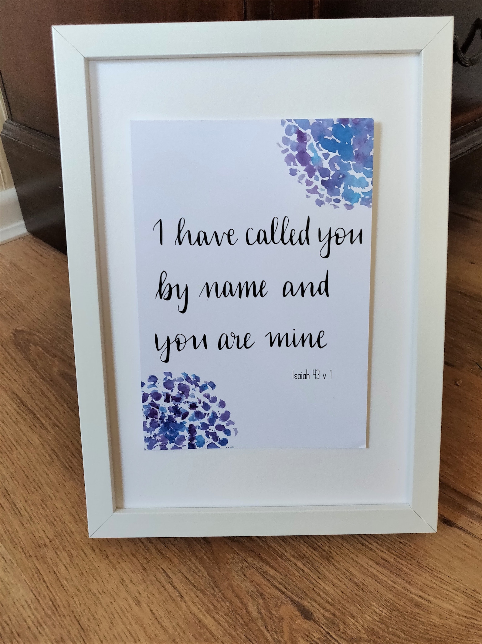 I have called you by name and you are mine Bible verse print | Etsy