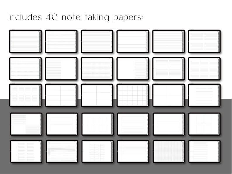 Minimalist Landscape Digital Notebook Noteshelf Goodnotes 5 - Etsy