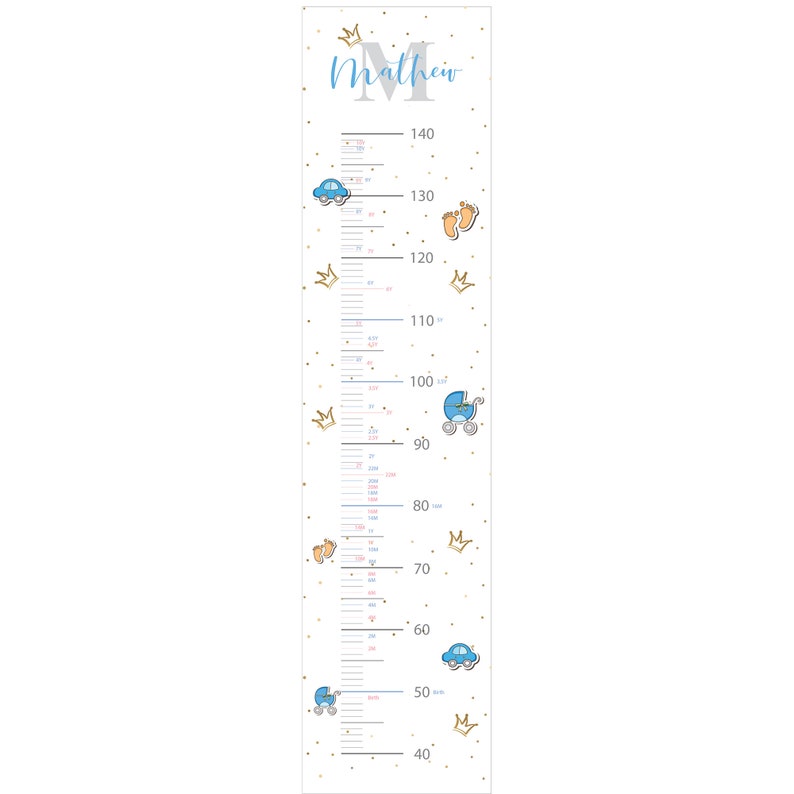 Kids Growth Chart Wall Decalpersonalized Growth Chartwall - Etsy