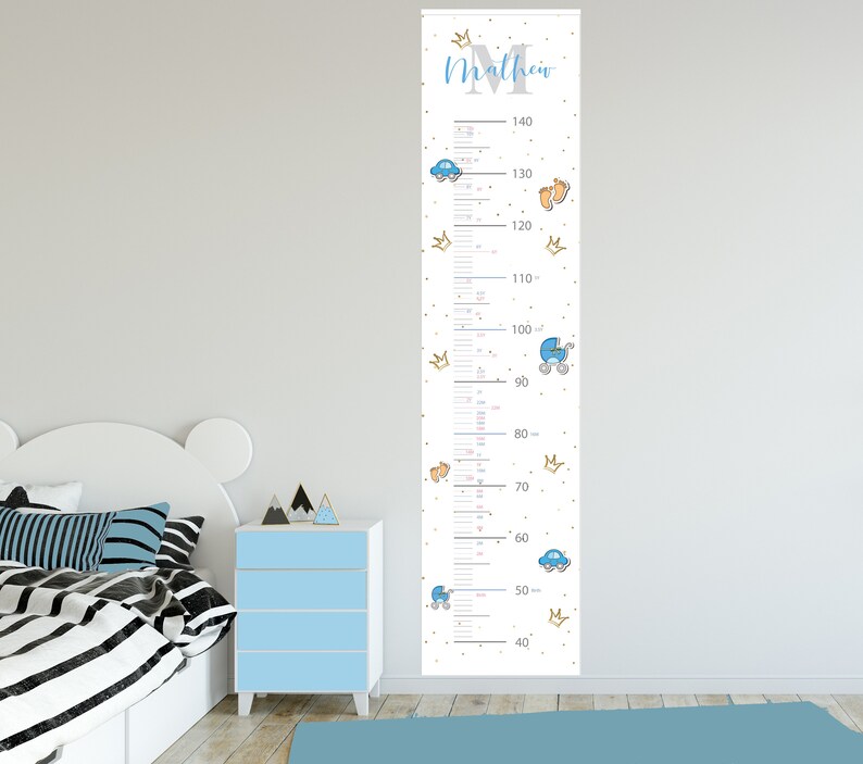 Kids Growth Chart Wall Decalpersonalized Growth Chartwall - Etsy