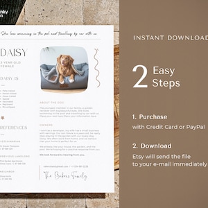 Dog Resume Rental Application, Renting Pet Bio, Dog Rescue, Dog Resume ...