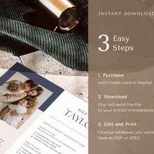 Standout Rental Resume Template, Renter Cv Template, Rental Application ...