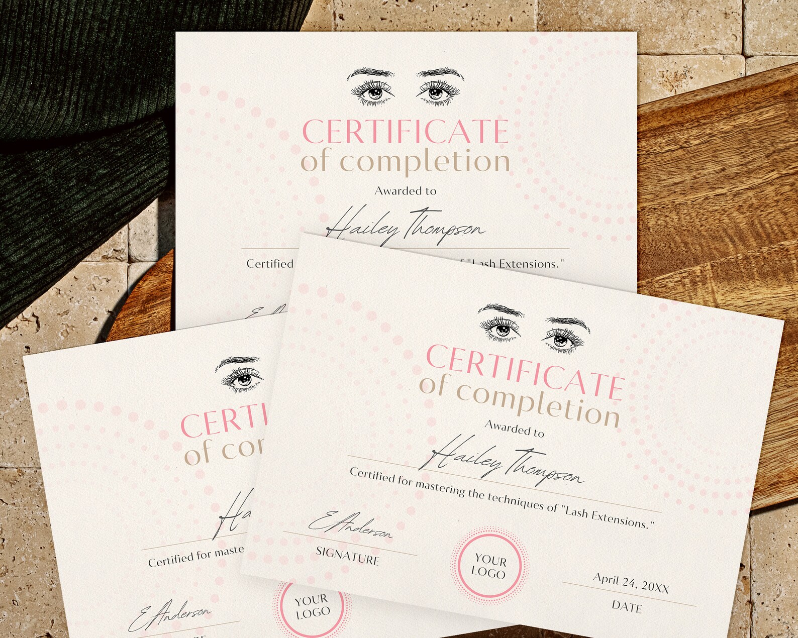 Lash Certificate of Completion Template Canva, Lash Course Award Brow ...