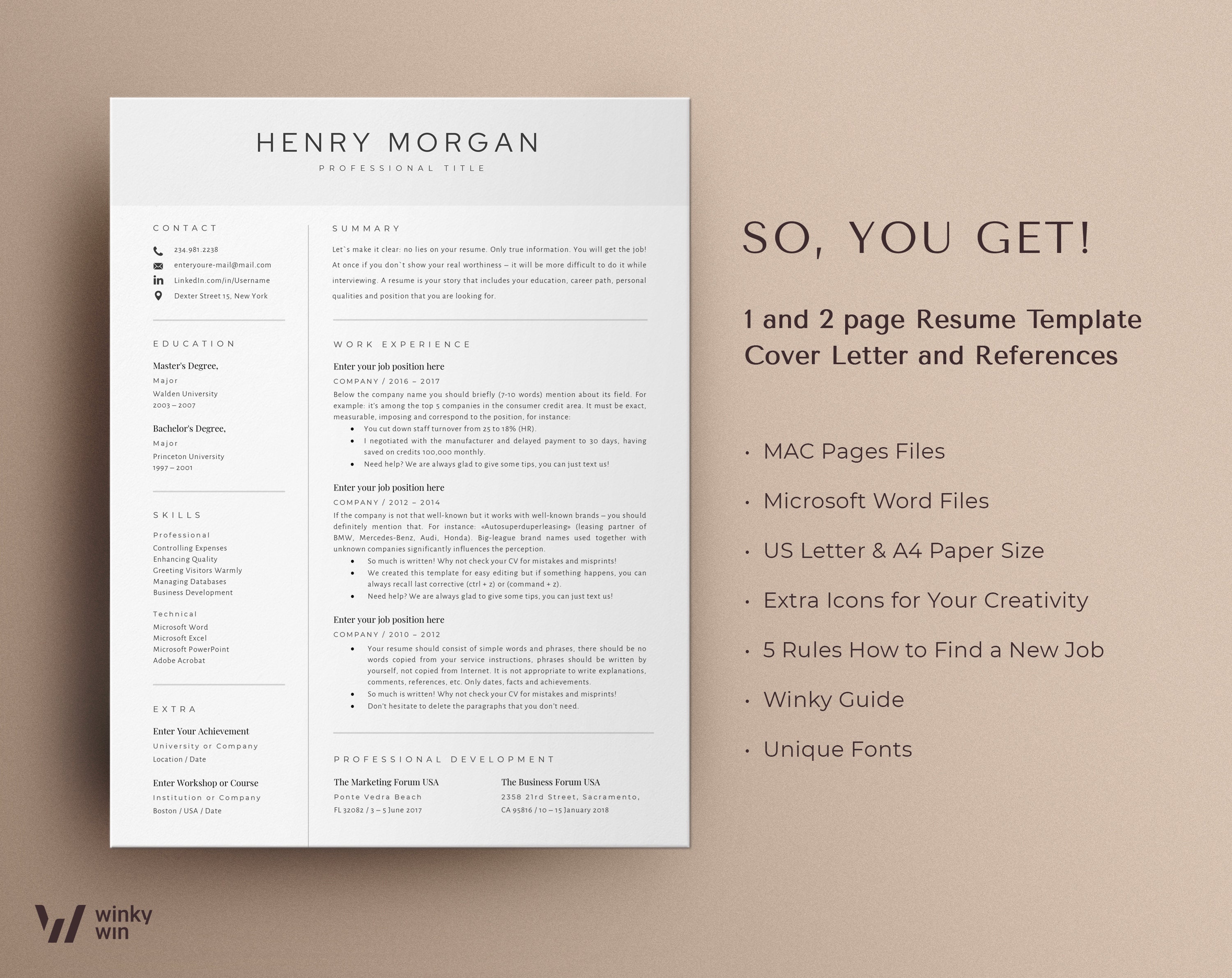Cv Templates For Pages Stormbabes