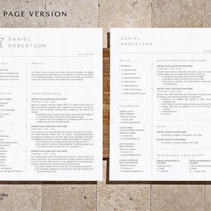 Bartender Resume Template Word, Bar Management Resume, Cv Template for ...