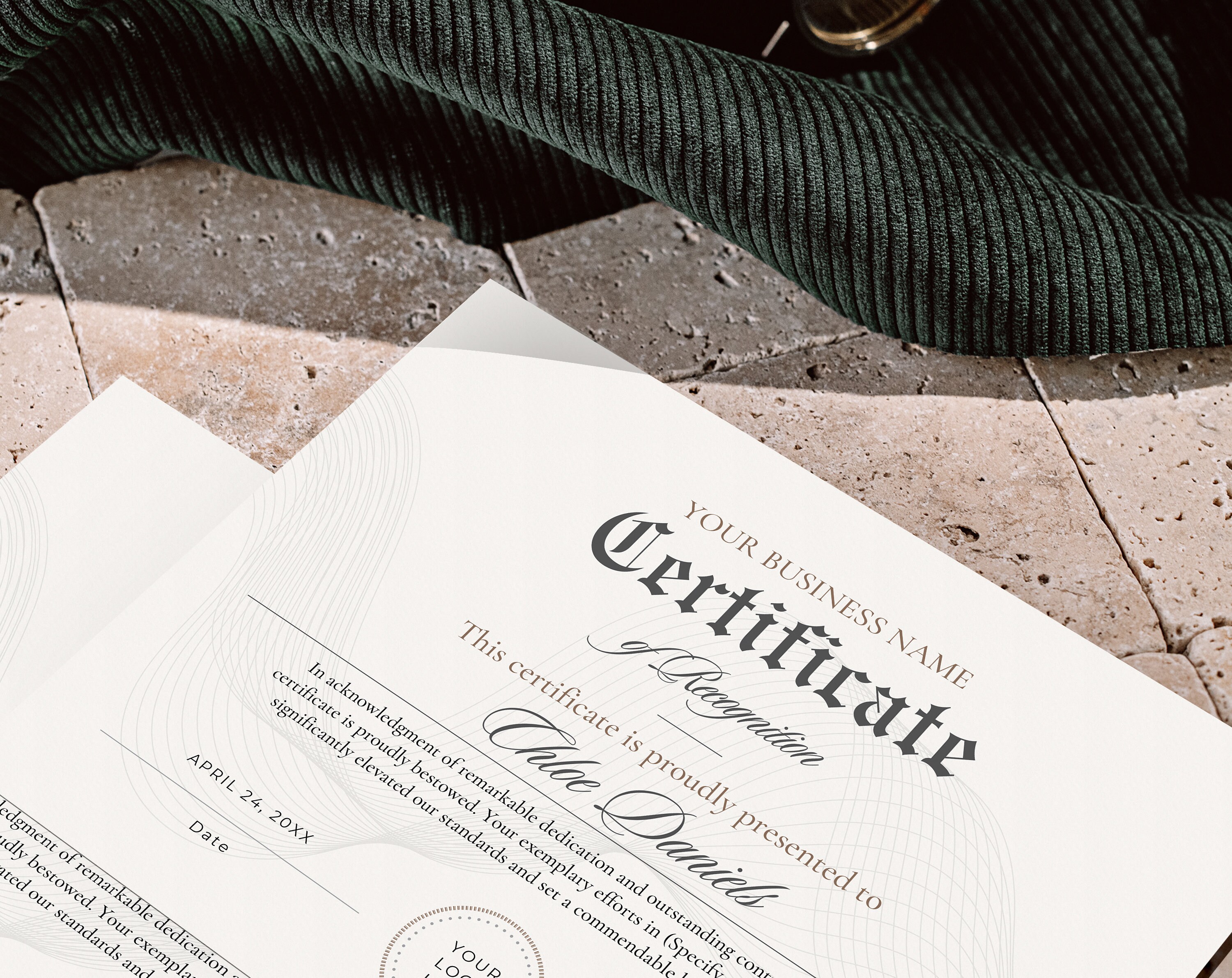 Certificate of Recognition Template Canva, Gold Certificate of ...