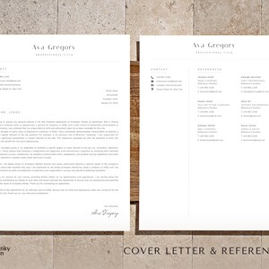 Modern Black and White Resume Template Photo, Clean Resume Cv Template ...