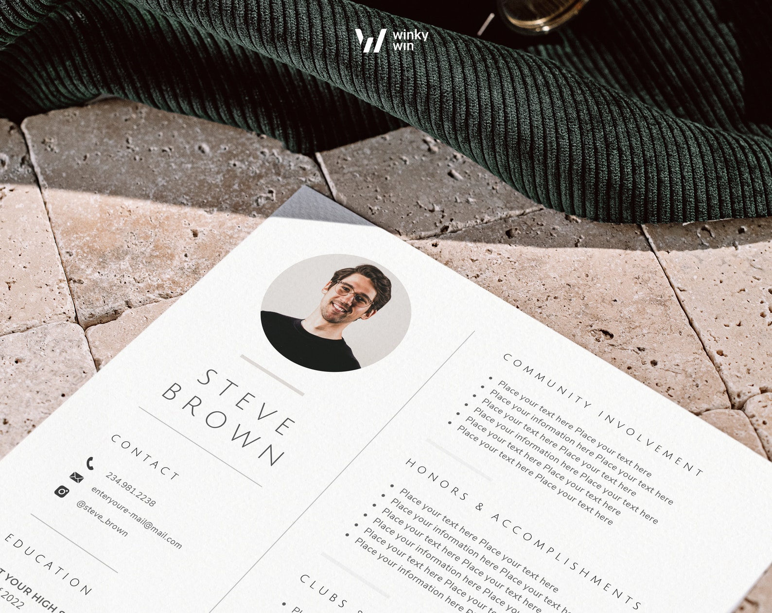 Fraternity Resume Template Canva, Fraternity Rush Resume, Recruitment ...