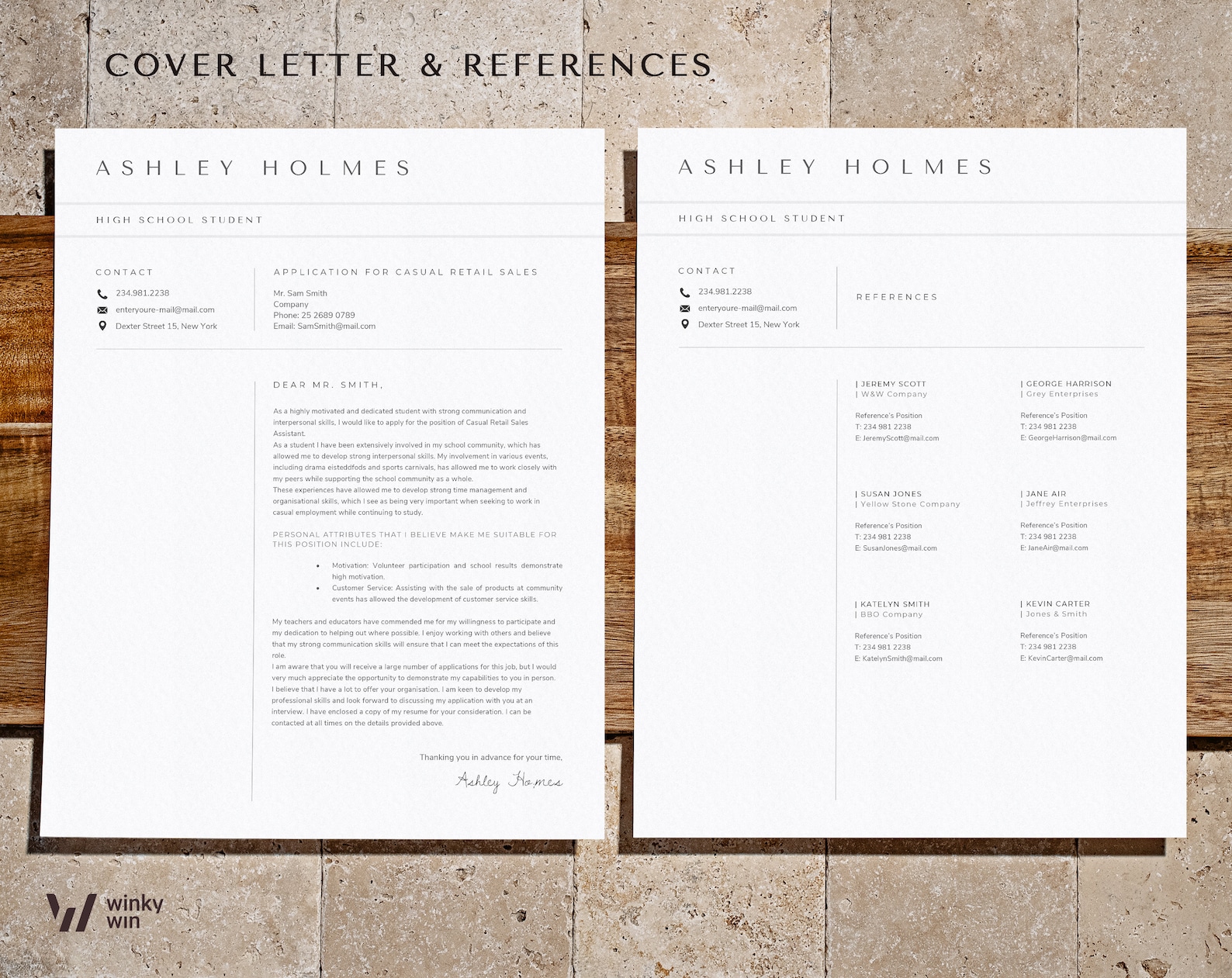 Collage Resume Template Student, High School Student Resume With No ...