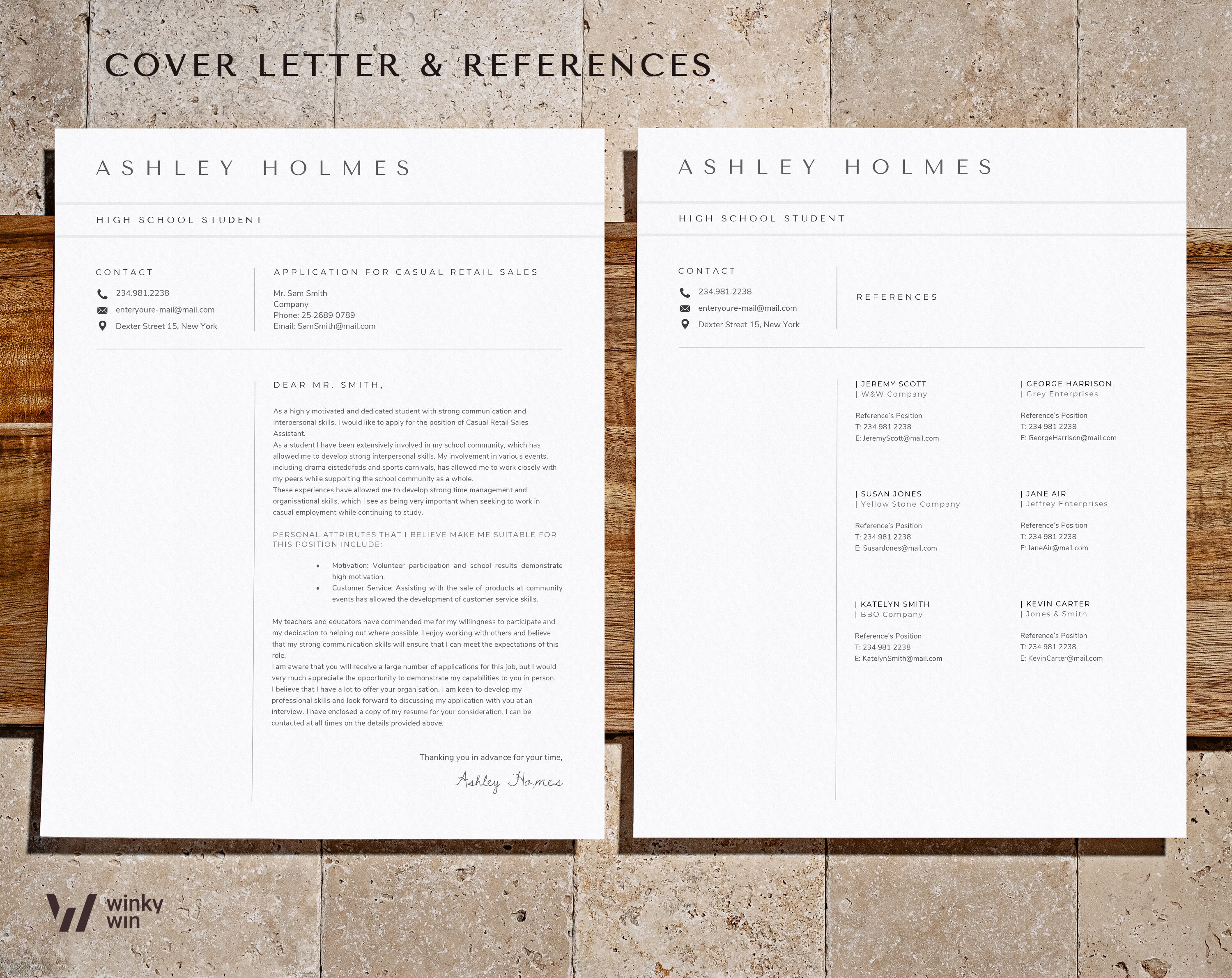 Collage Resume Template Student, High School Student Resume With No ...