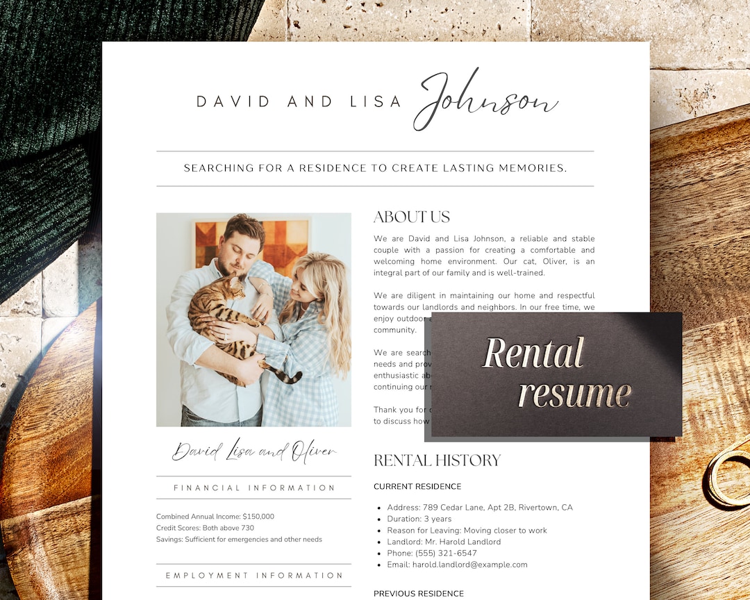 Rental Resume Cover Letter Nz, Australia, USA and Canada Format ...