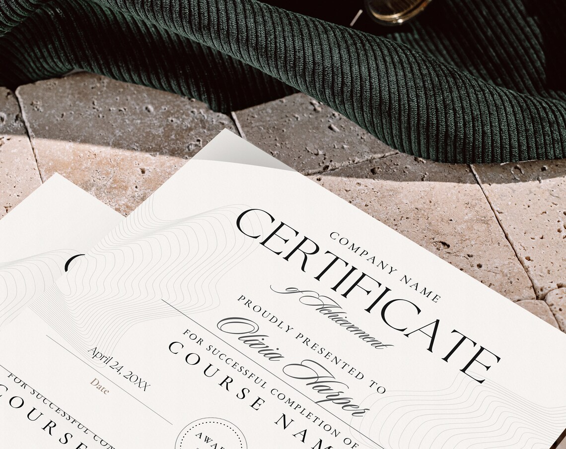 Certificate of Achievement Template Canva, Achievement Award ...