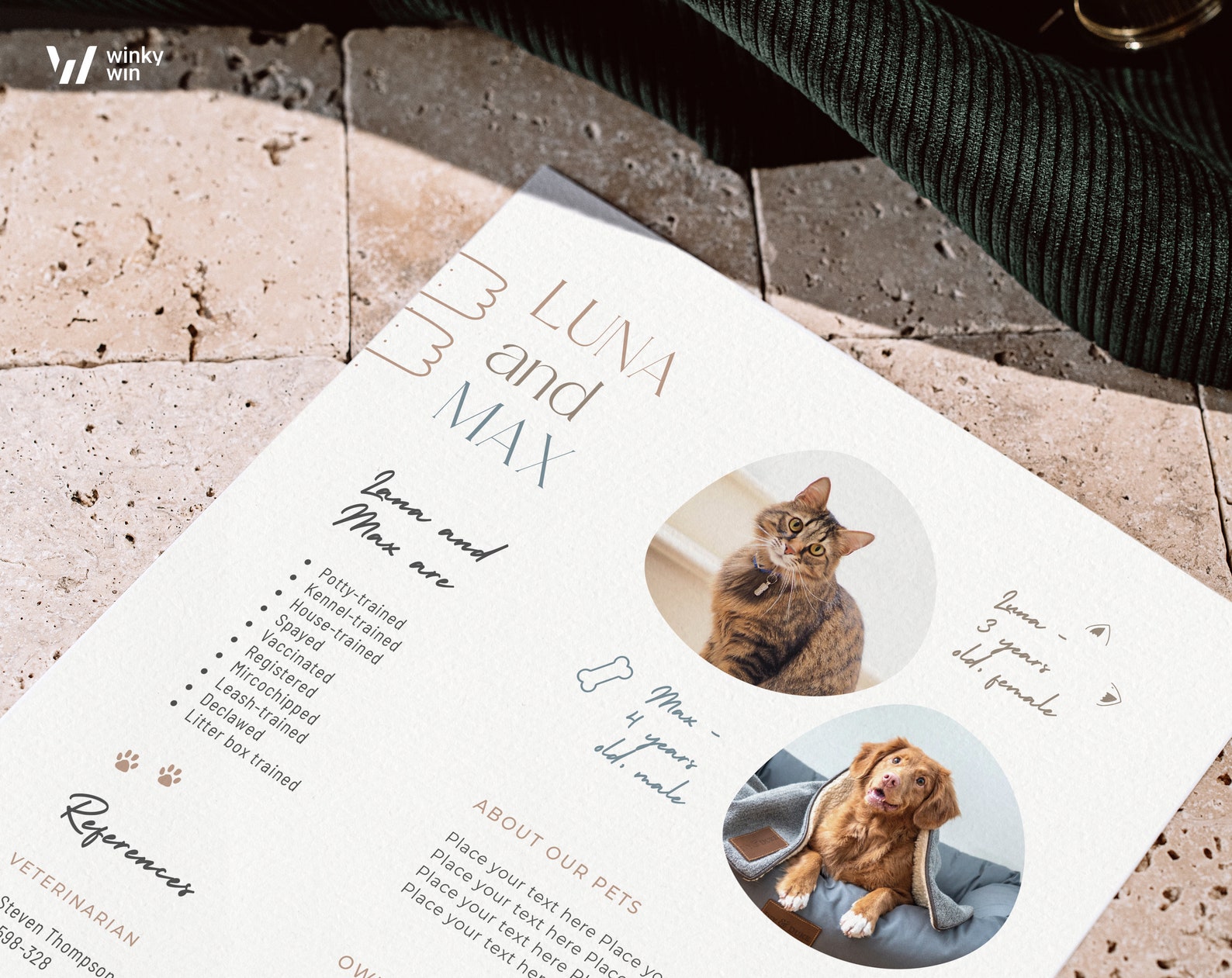 Pet Profiles & Bios for Adoption Ads, Pet Resume for Your Rental ...