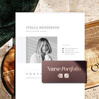 Nursing Portfolio Template for Google Docs & Word With ATS Friendly ...