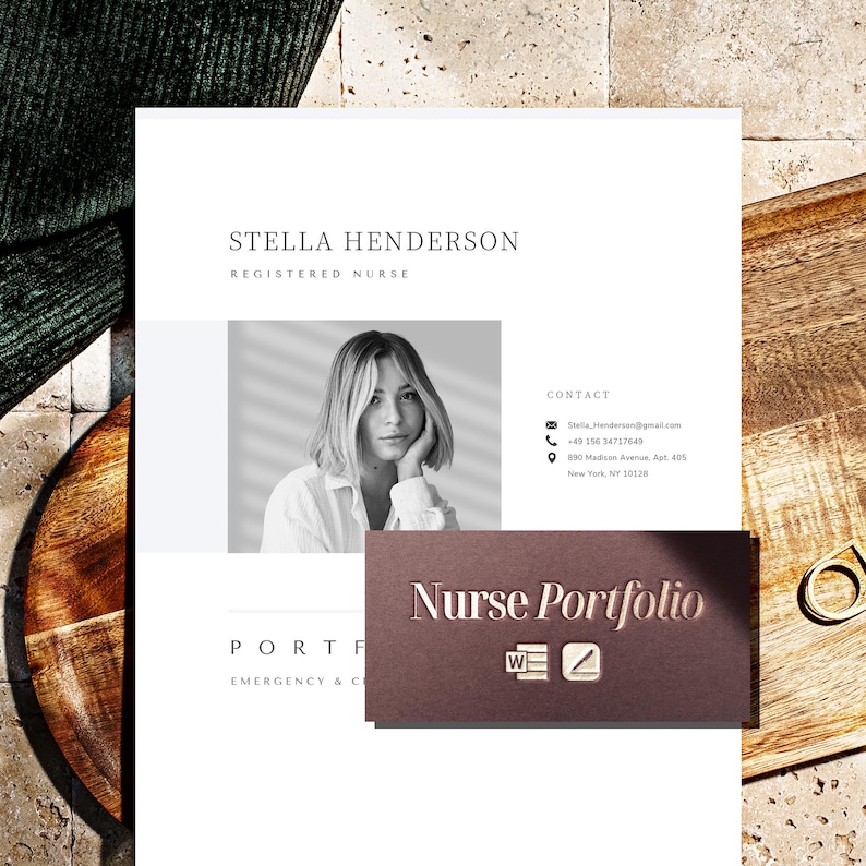 Nurse Portfolio Template, Professional Nursing Portfolio for RN, LPN ...