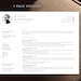 Horizontal Resume Format Word, Professional Landscape Resume Design ...