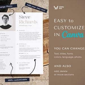 Student Resume Examples - Template Canva, High School, College Student ...