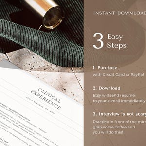 Nursing Portfolio Template, Nurse Portfolio for Word + Mac Pages, Cover ...
